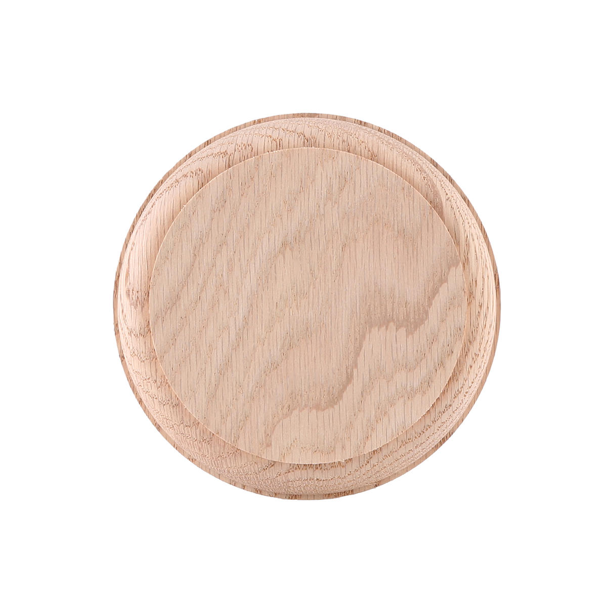 4-9/16" Red Oak Round Rosette - LJ7026