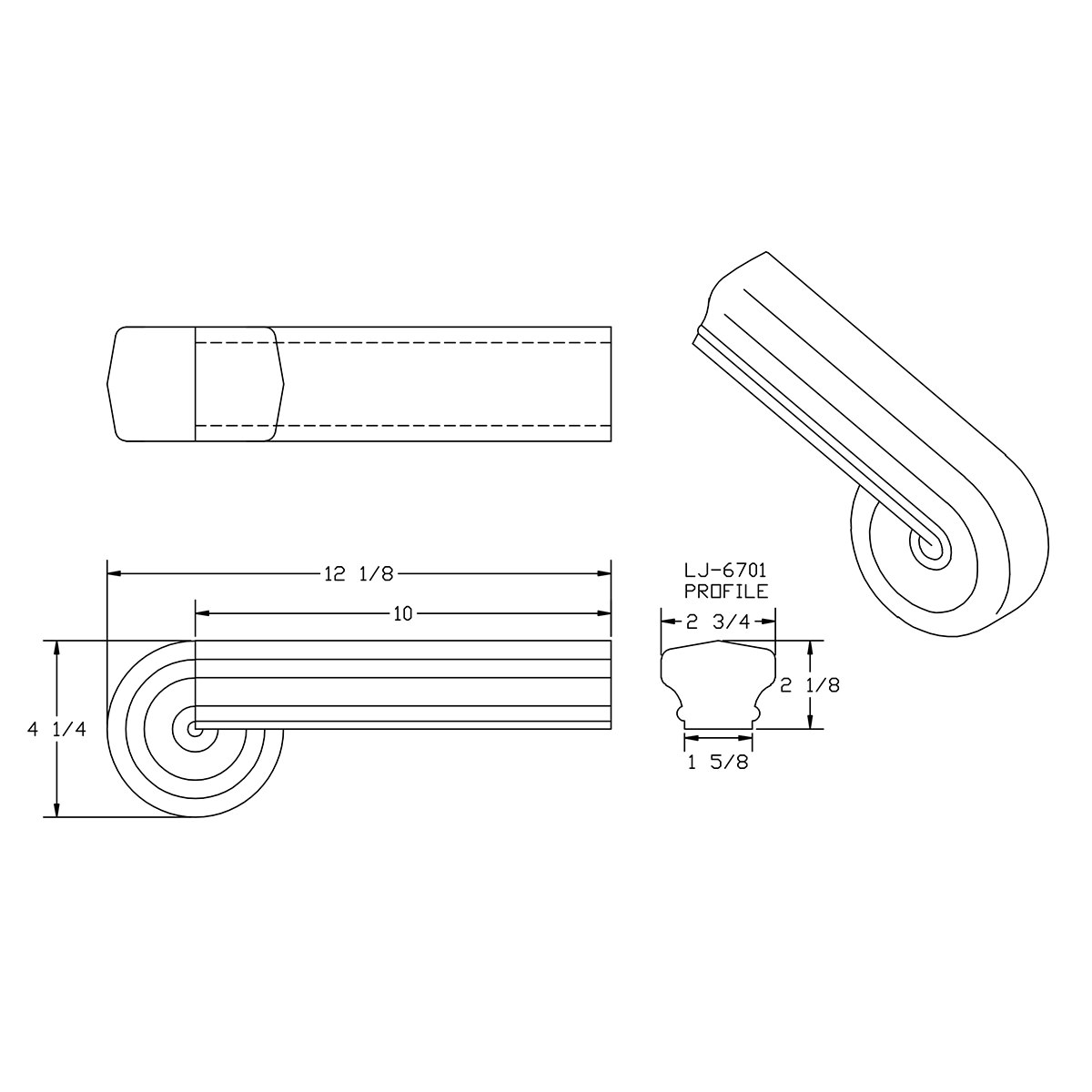 Poplar Vertical Volute - LJ7738