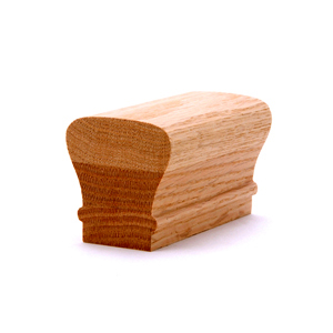 2-1/4" x 2-3/8" Red Oak Traditional Handrail - LJ6010