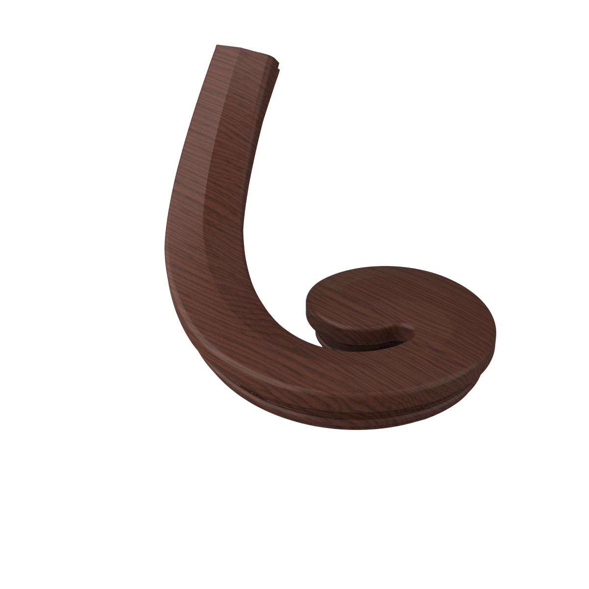 Walnut R.H. Compound Climbing Volute - LJ7736