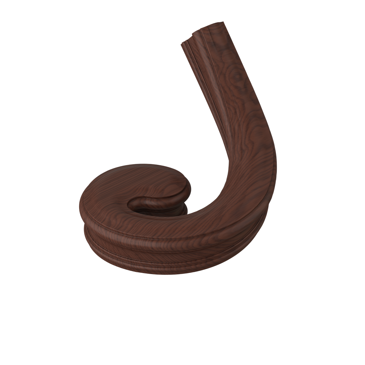 Walnut L.H. Compound Climbing Volute - LJ7931