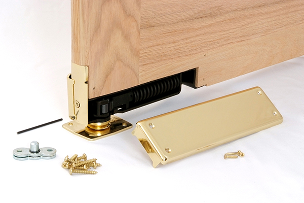 Bommer Bright Brass Spring Pivot Hinge